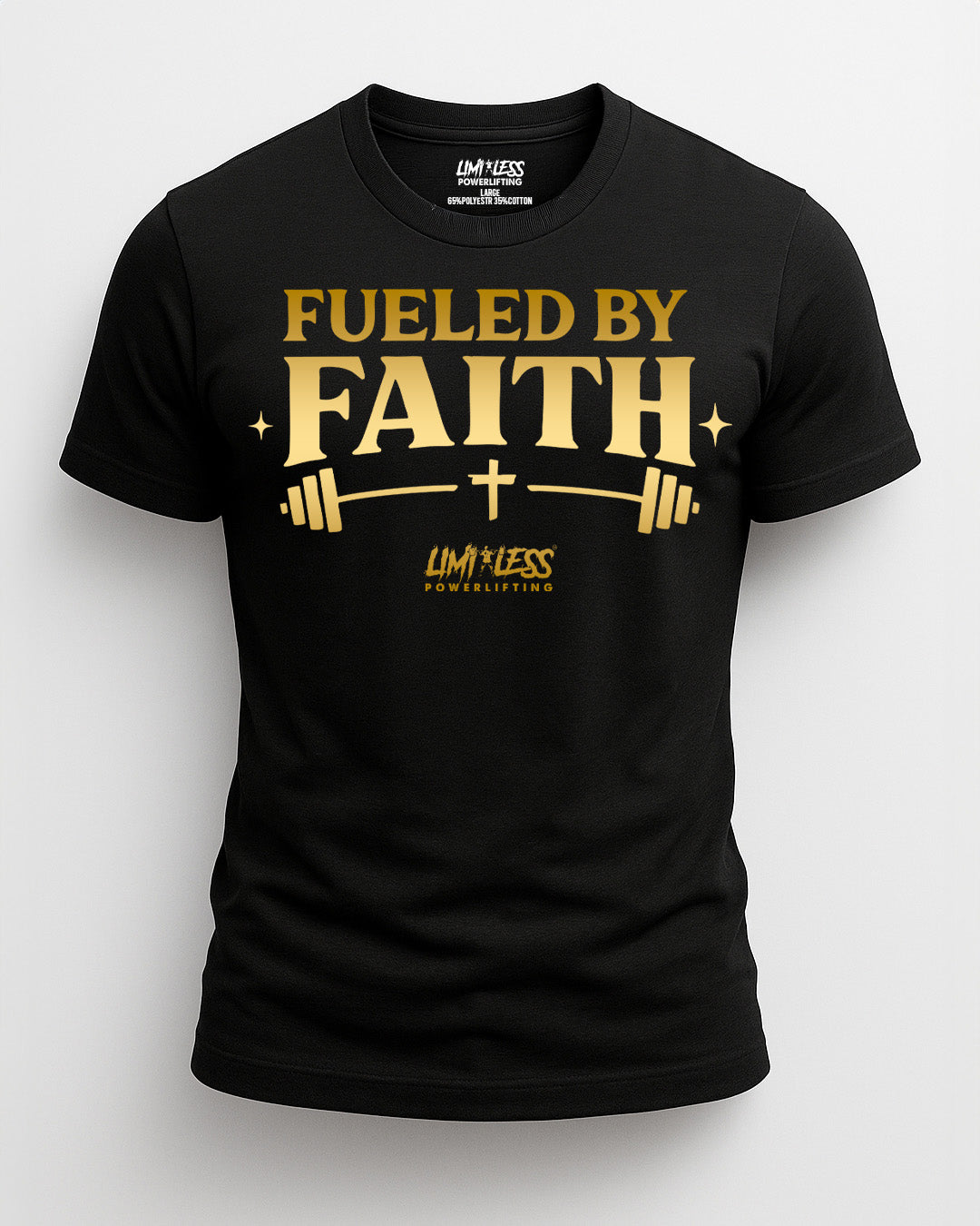Fueled By Faith Gym Shirt by Limitless | Christian Strength Training ...